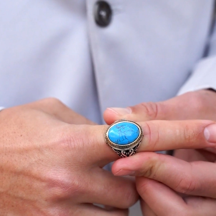 turquoise gemstone ring