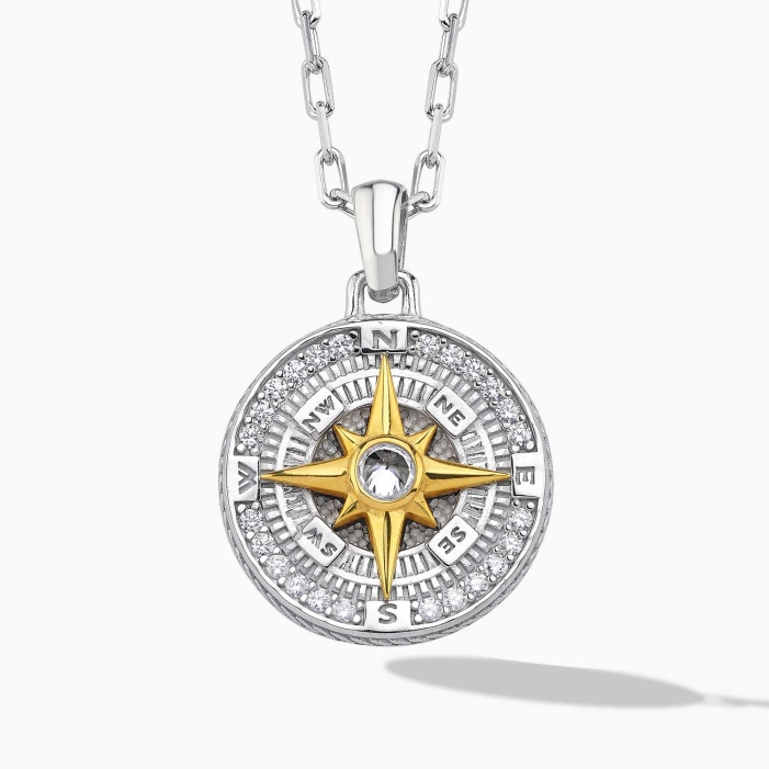 North Star White Zircon Necklace