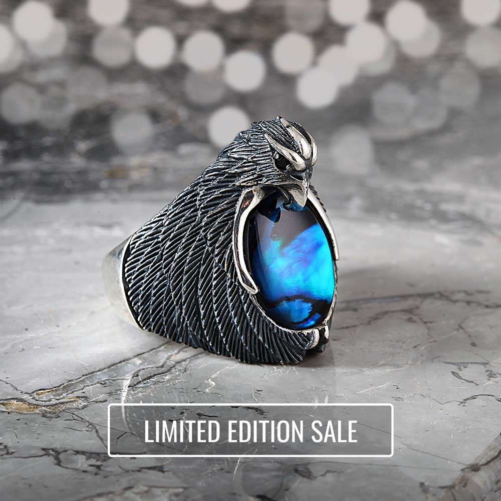 Azure Raptor Opal Ring