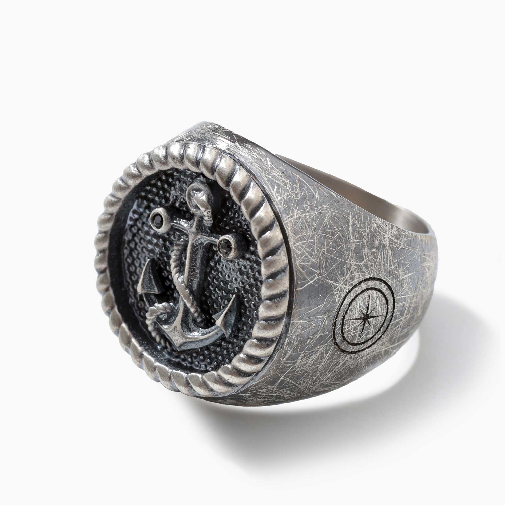 Anchor Ring in Silver